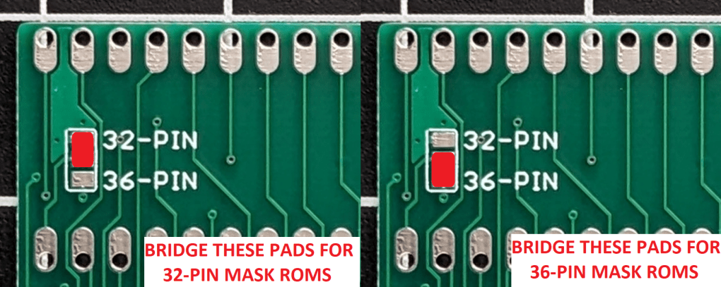 27C322, 27C160 to SNES Mask ROM Extended Adapter Board | Mouse Bite Labs