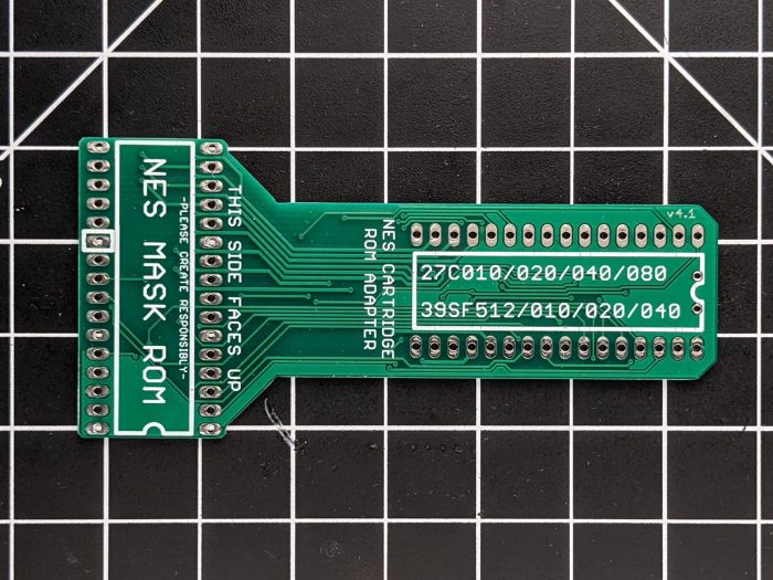 EPROM to NES Mask ROM Adapter Board | Mouse Bite Labs