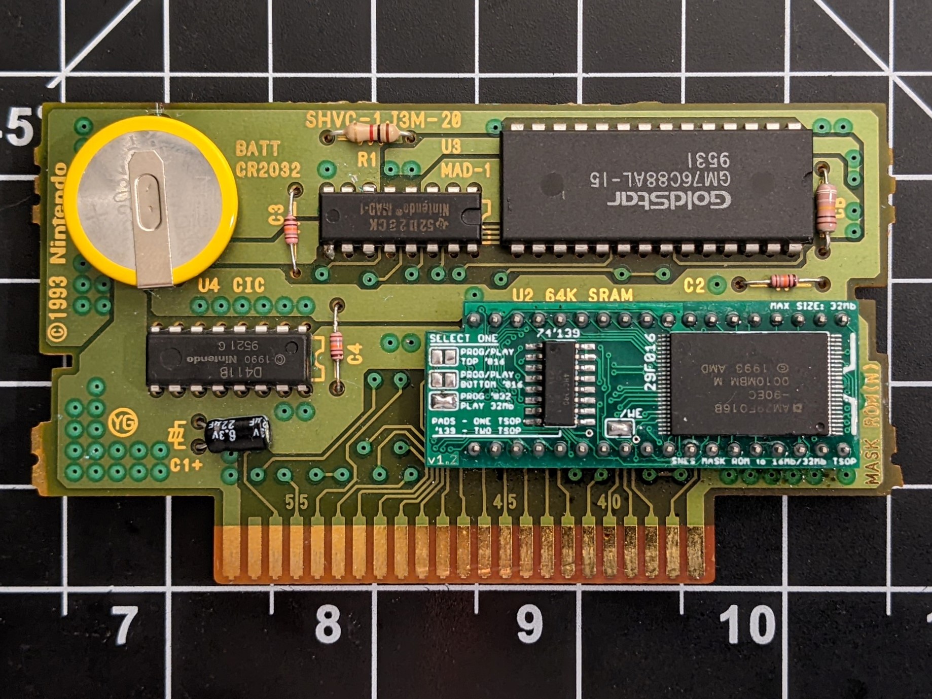 TSOP to SNES Mask ROM Adapter Board | Mouse Bite Labs